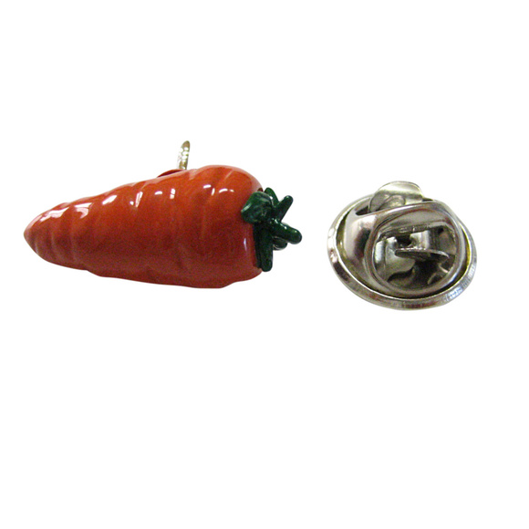 Kiola Designs | Accessories | Orange Carrot Vegetable Lapel Pin | Poshmark